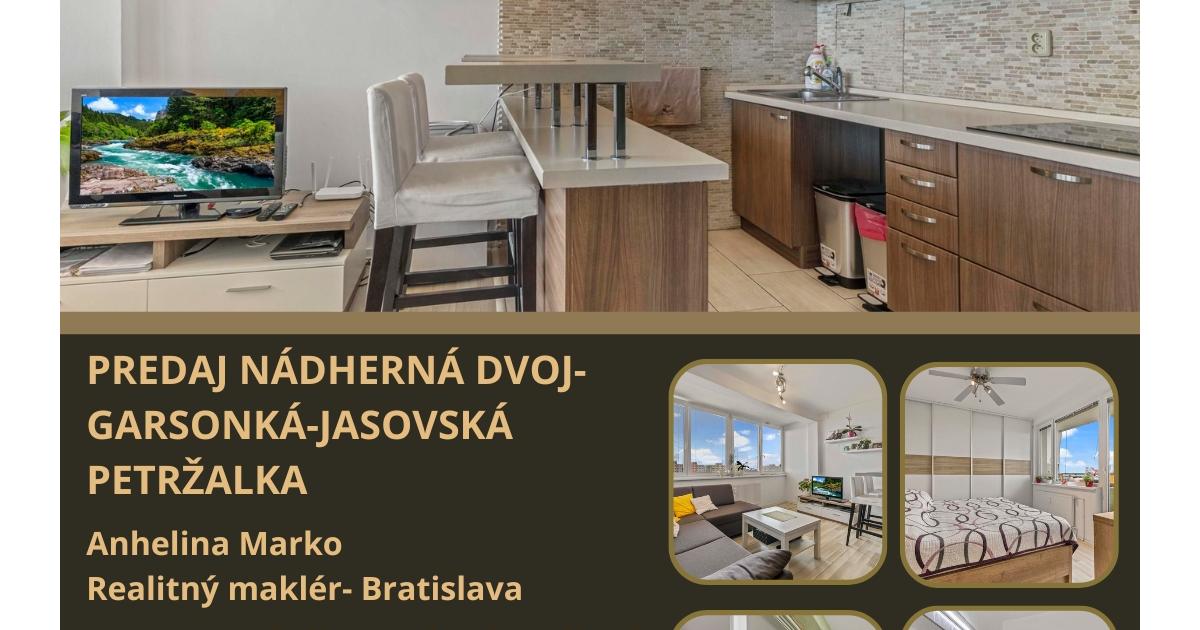 PREDAJ NÁDHERNÁ DVOJ-GARSONKÁ-JASOVSKÁ PETRŽALKA | L&P reality